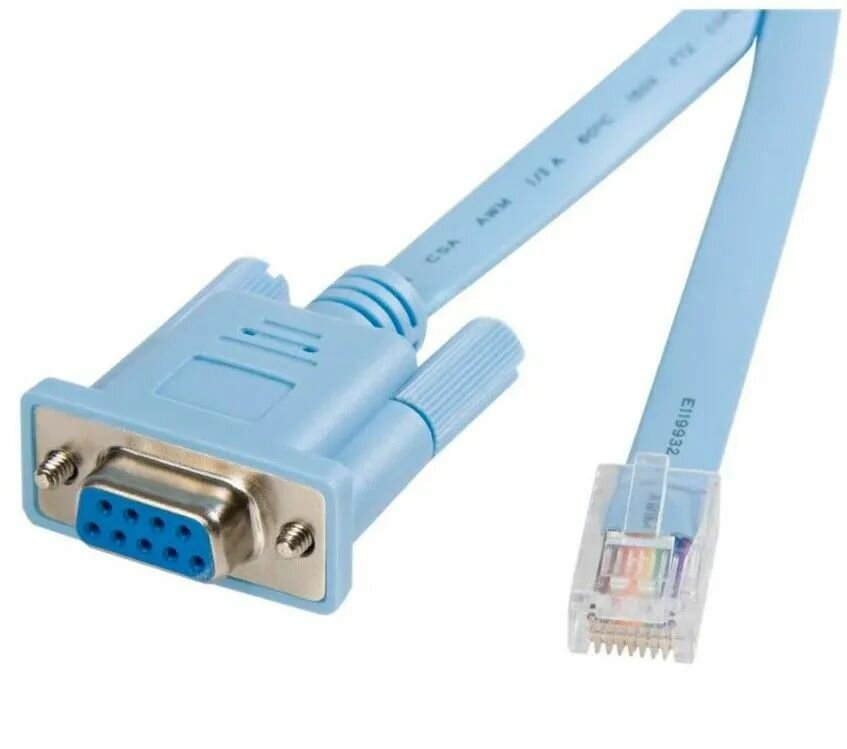 Кабель Cisco CAB-CONSOLE RJ45 and DB9F 1,8 м (6 футов)