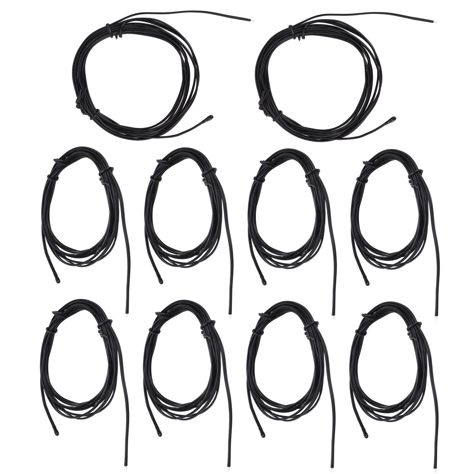 10 шт. NTC термистор датчик температуры зонд каплевидный наконечник разъем эпоксидная смола 2 метра 20 кОм B3950