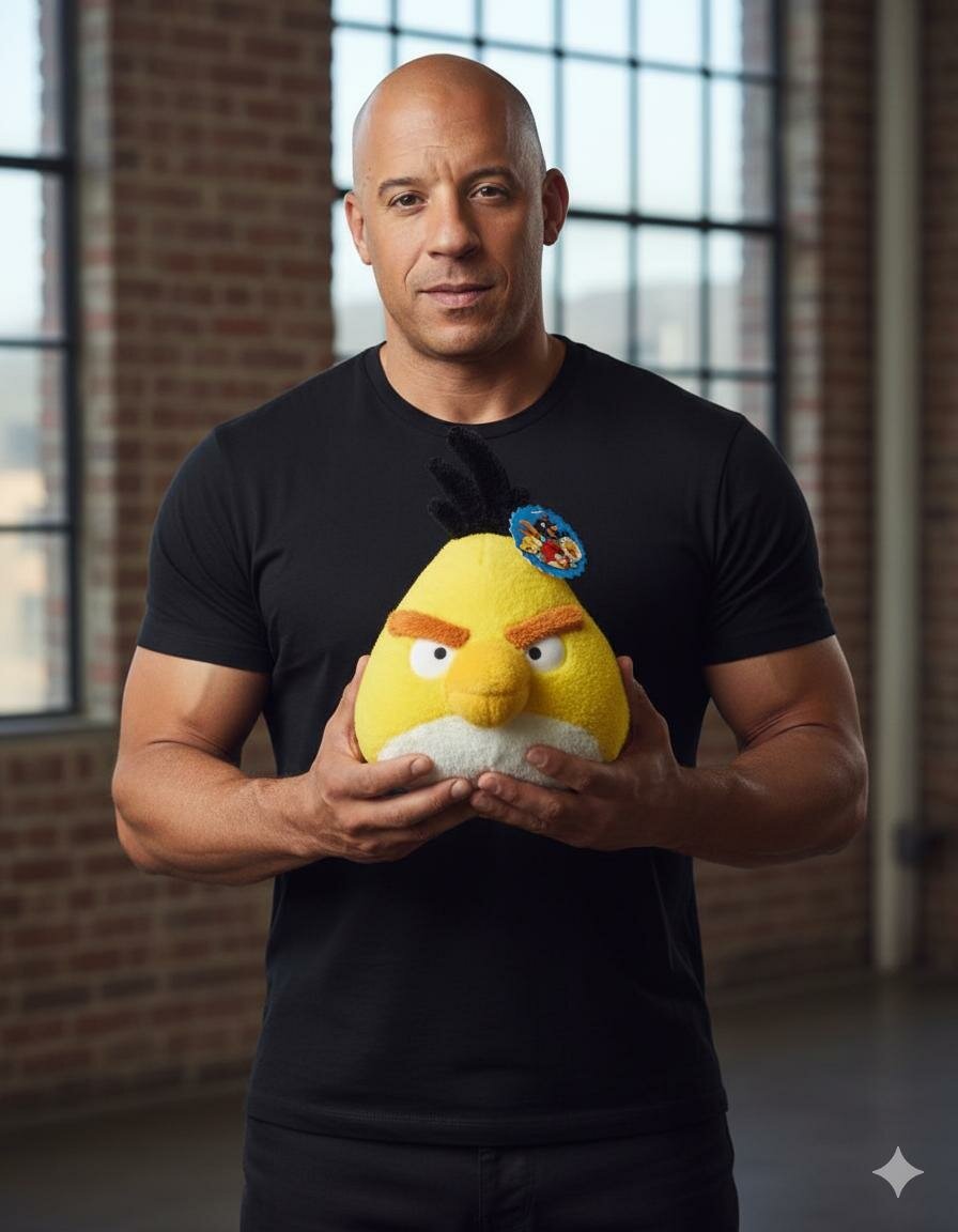 Мягкая игрушка "Angry birds" chack / Энгри бердс чак 25 см