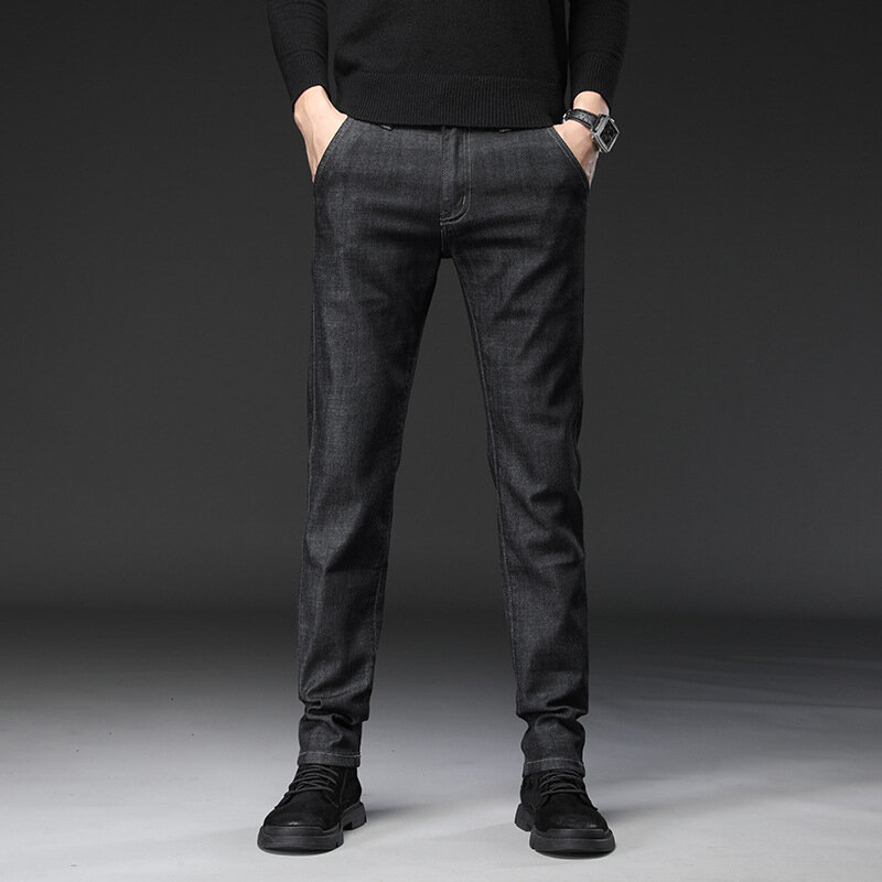 Мужские джинсы Чистый цвет / прямые B1, LI Mall талии_29