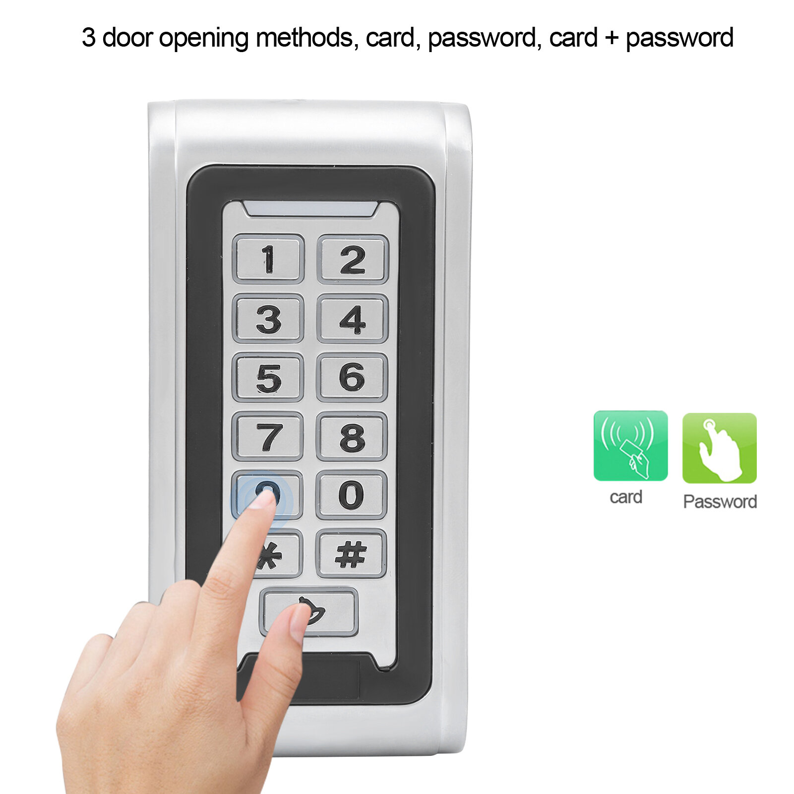 RFID-контроль доступа 125 кГц, клавиатура с подсветкой, пароль, ID-карта, поддержка Wiegand 26