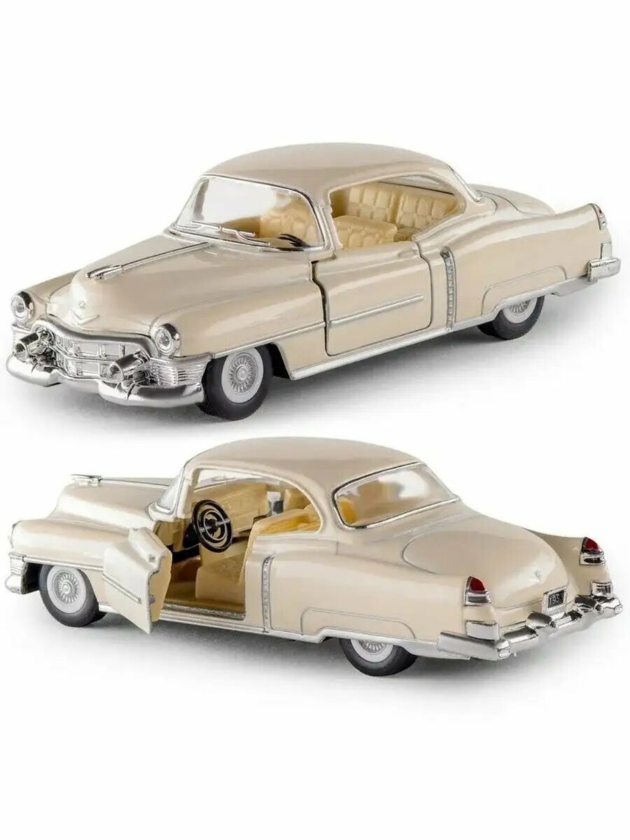 Модель машины KINSMART 1953 Cadillac Series 62 Coupe yellow
