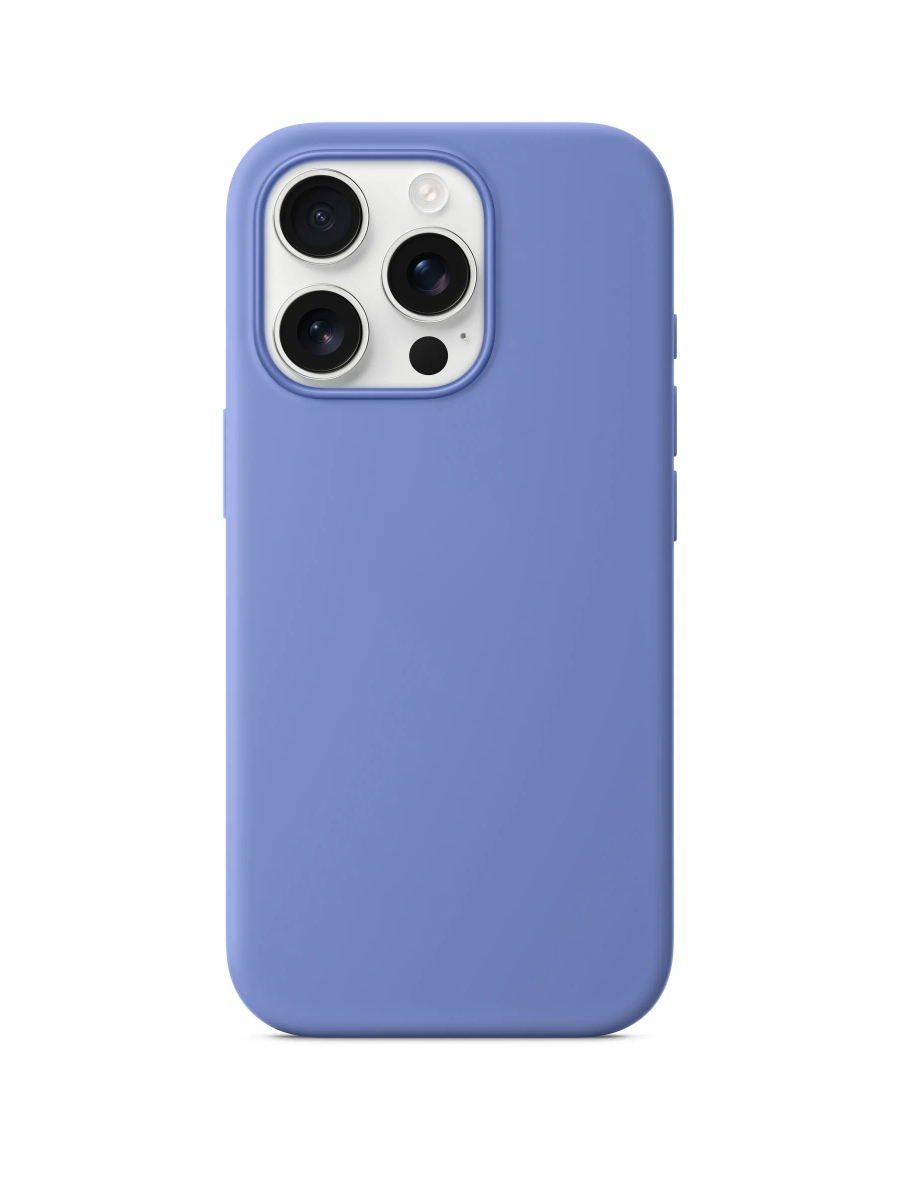 Чехол силиконовый Магсейф для iPhone 16 Pro Periwinkle, Silicone case Магсейф для айфон 16 Про - Светло-голубой
