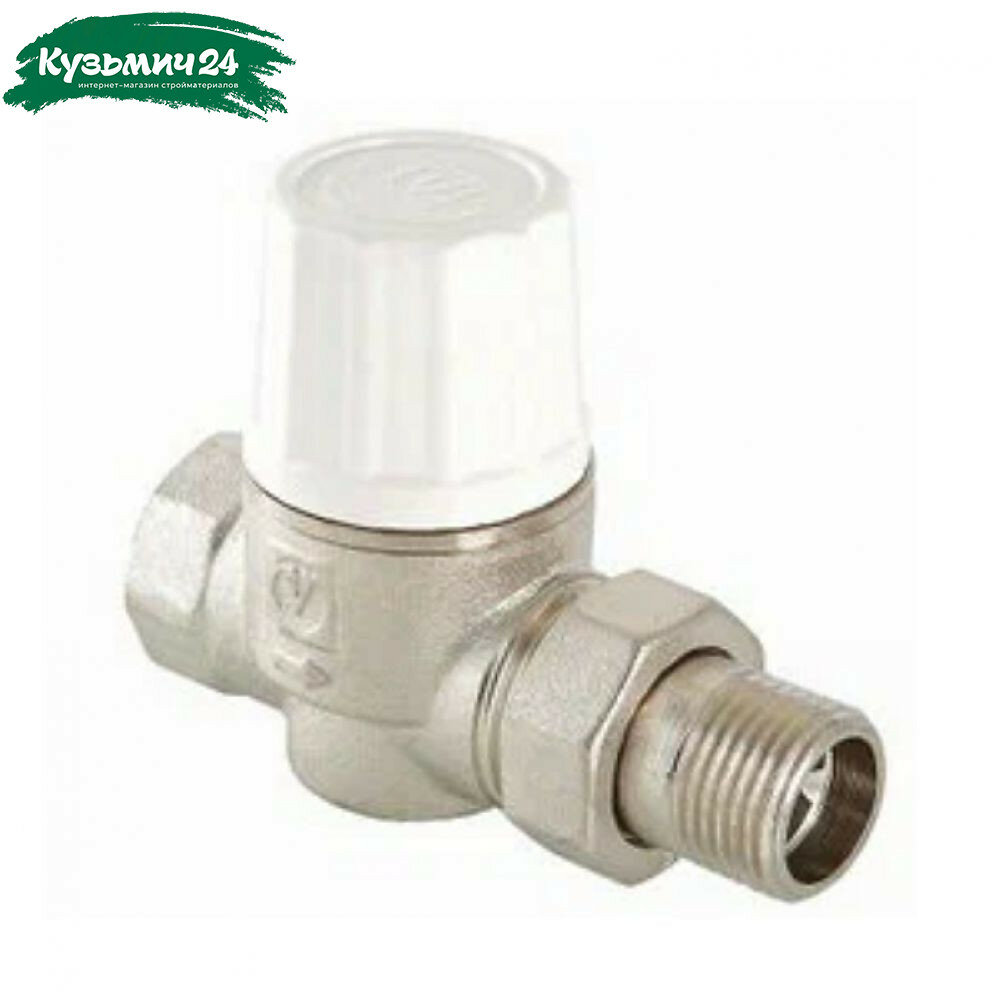 Клапан настроечный Frap прямой 1/2 с доп. уплотнением, Евроконус ВР-НР, радиаторный F263.04