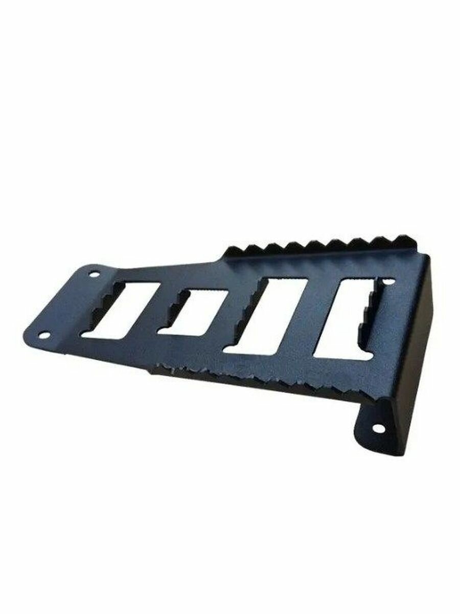 Подножка пассажира снегохода Тайга, металлическая, черная, 1 шт.