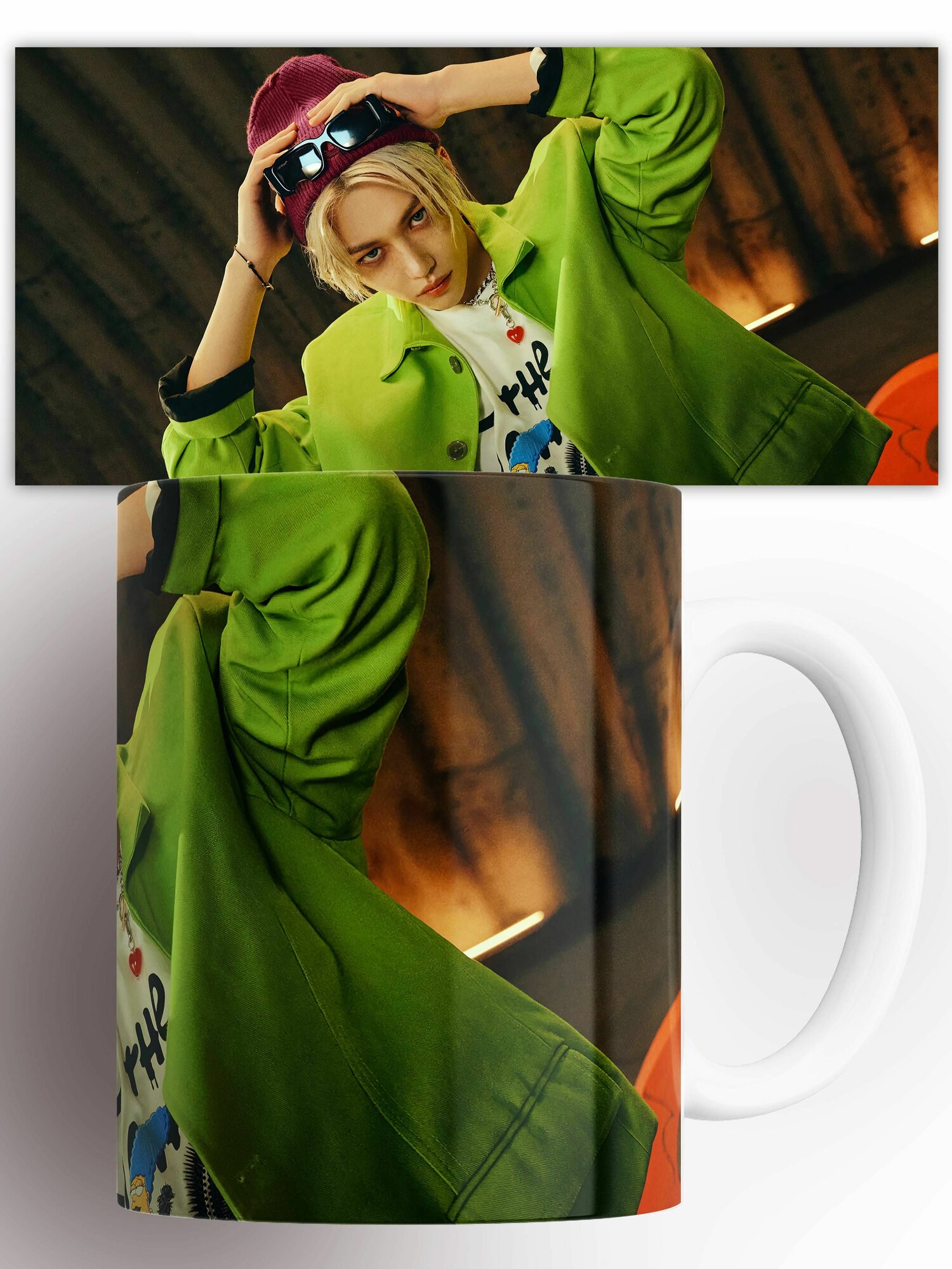 Кружка Стрей Кидс Stray Kids K POP Феликс 330 мл