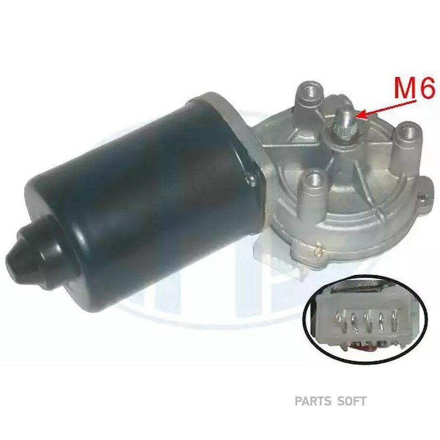 ERA 460124 460124 Мотор стеклоочистителя\ VW GOLF II PASSAT ()