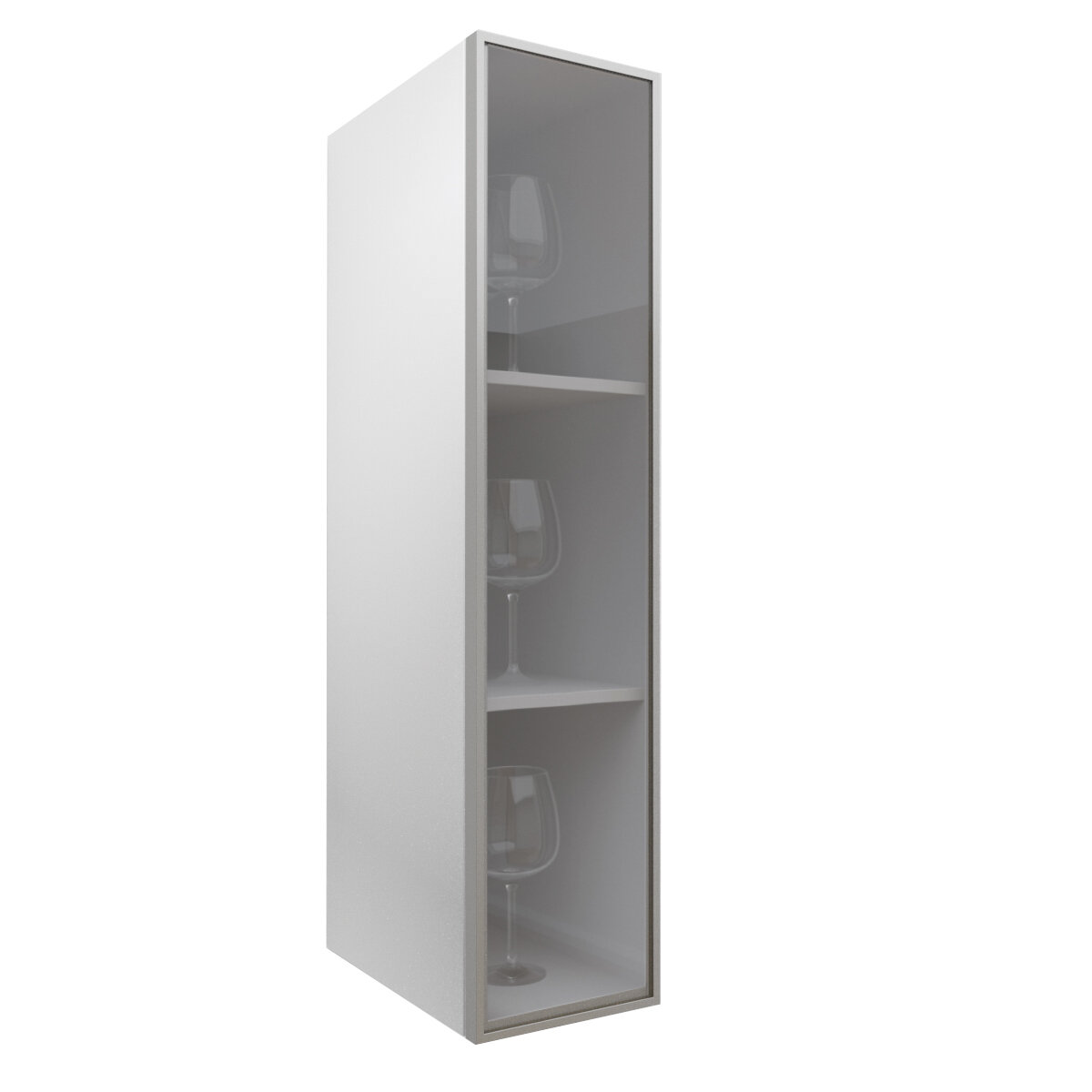 Фасад из алюминиевого профиля со стеклом Aluminum Glass 20х90, алюминий браш/графит