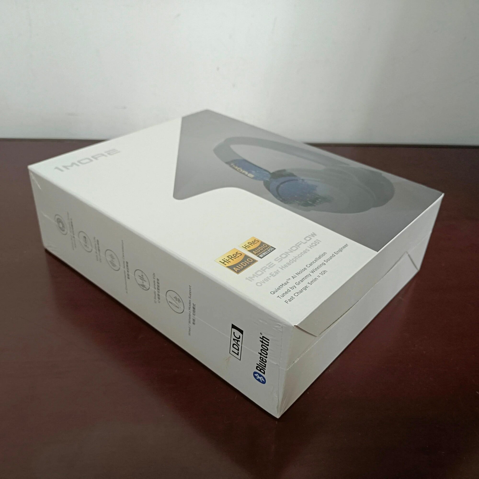 1MORE Наушники беспроводные с микрофоном 1More SonoFlow HQ51, Bluetooth, 3.5 мм, черный матовый