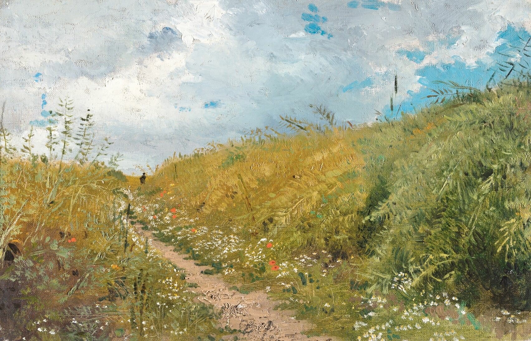 Картина Репина Ильи Дорога через лощину 60х39 см