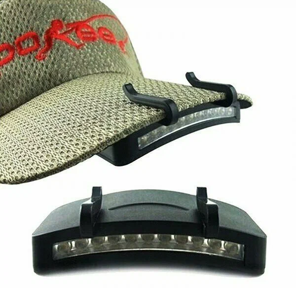 Супер яркий фонарик на кепку / бейсболку (11 светодиодов)рыбацкий фонарь