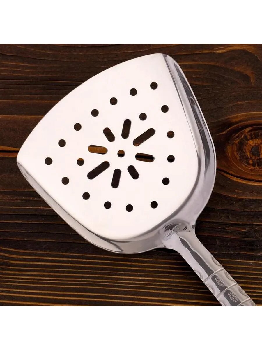 Узбекская шумовка-лопатка для казана 45 см