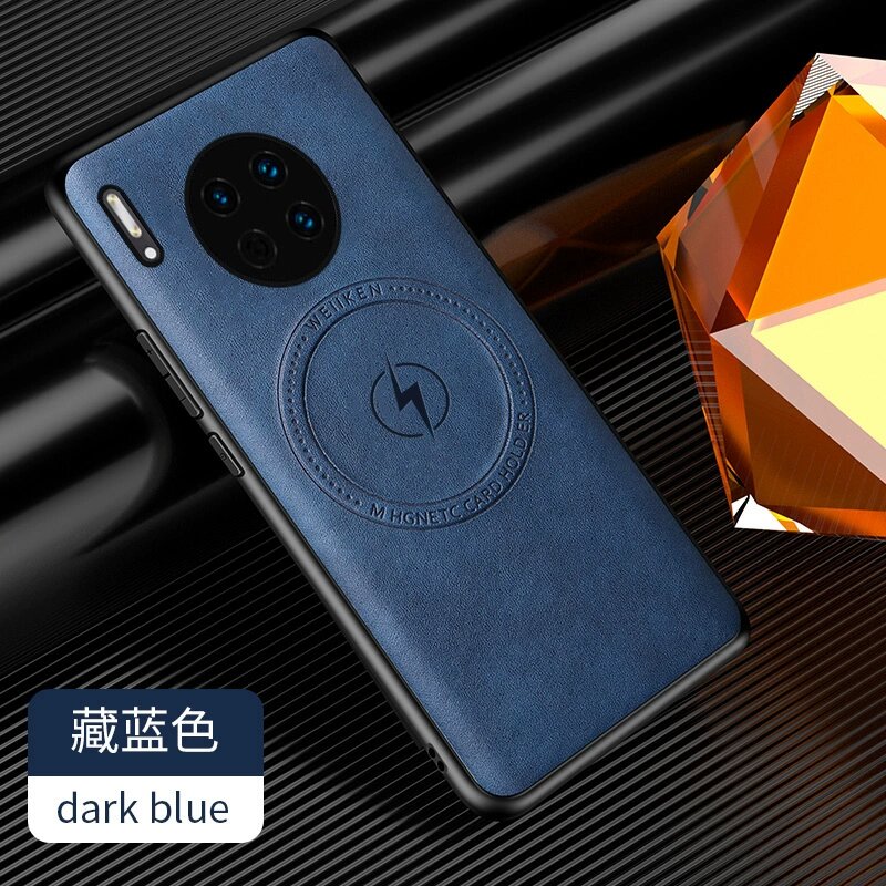 Чехол для Huawei MATE30/MATE30E с магнитным креплением и охлаждением, премиум-защита, цвет тёмно-синий