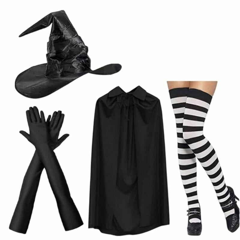 Плащ-Шляпа Волшебника, Костюм Персонажа COS-Черный