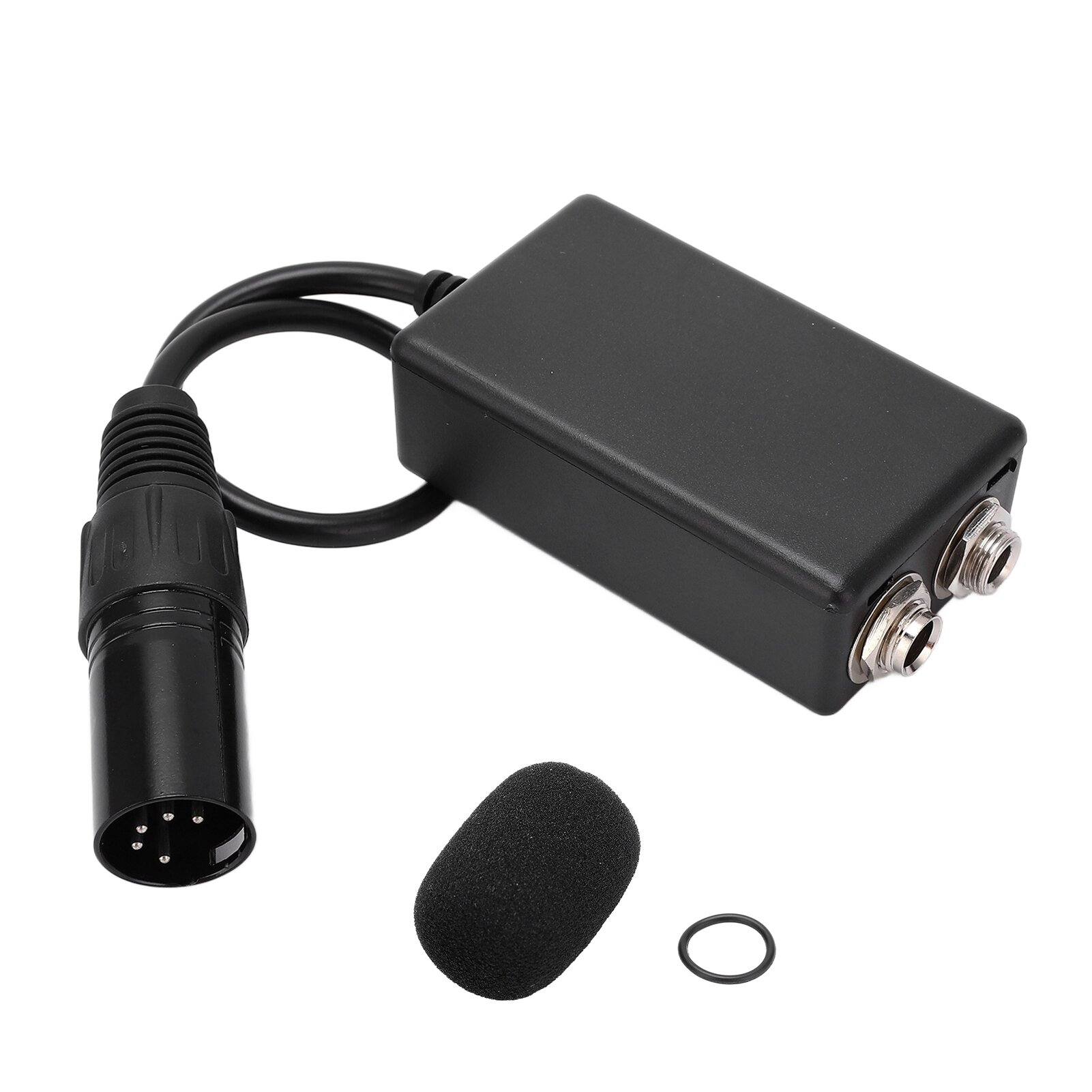 Aviation Headset Adapter GA Dual Plugs to XLR 5 Pin Male Headphone Extension Cable
