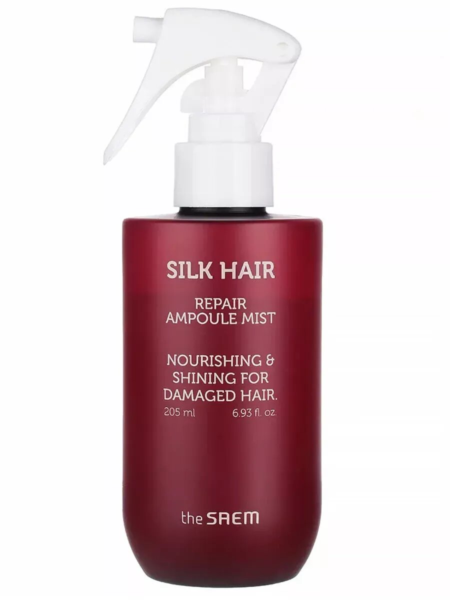 Спрей The Saem Silk Hair Silk Hair Repair Ampoule Mist, Спрей для волос ампульный восстанавливающий, 205 мл