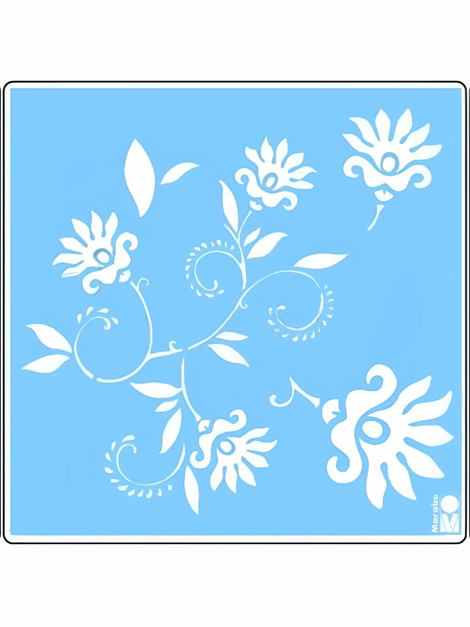 Трафарет Marabu "Танцующий цветок", 33*33 см