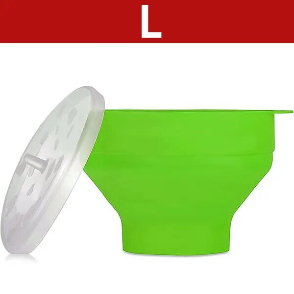 Силиконовая форма для попкорна, Зеленый, L-Green