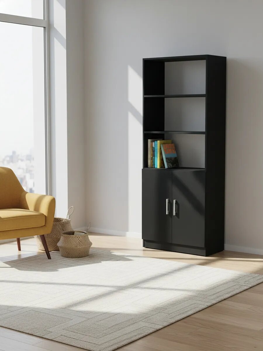 Шкаф FRESTER деревянный с полками в спальню на балкон распашной, от производителя