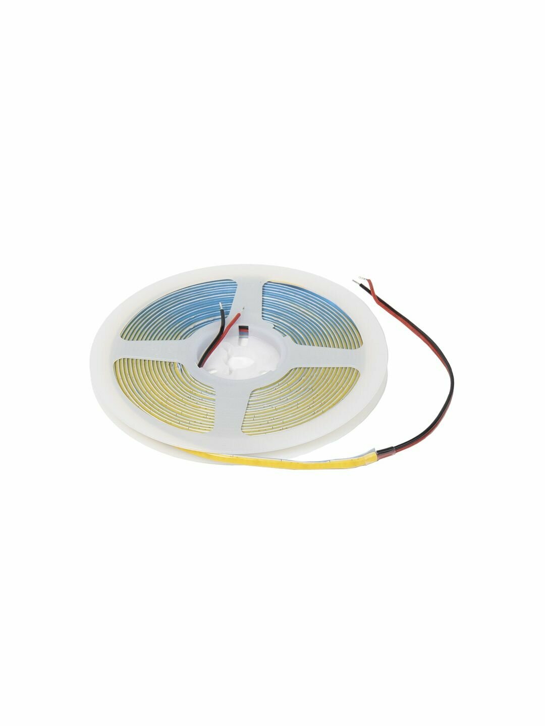 Лента светодиодная COB - 12W/m, 24V, 5мм, 400 д/м, IP20, теплый белый (3000K), узкая - 5м