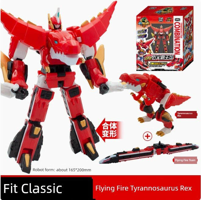 Xinqi взрывная колесница дракона 4-ядерная трансформированная золотая тираннозавр рекс робот роман тираннозавр четыре