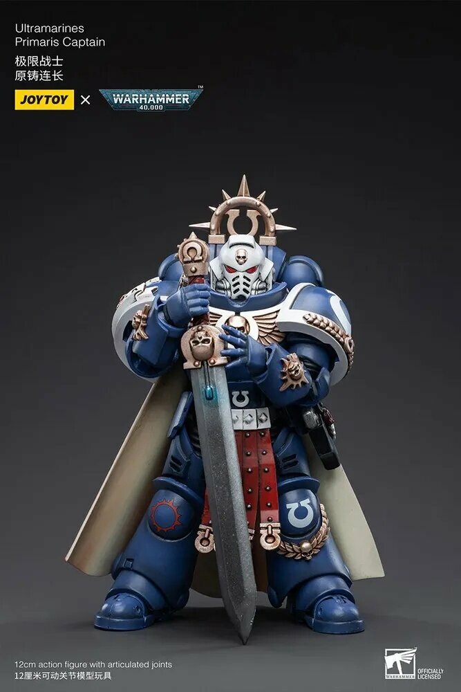 Подвижная фигурка JOYTOY Warhammer 40K 1/18 Action Figures Ultramarines Primaris Captain
