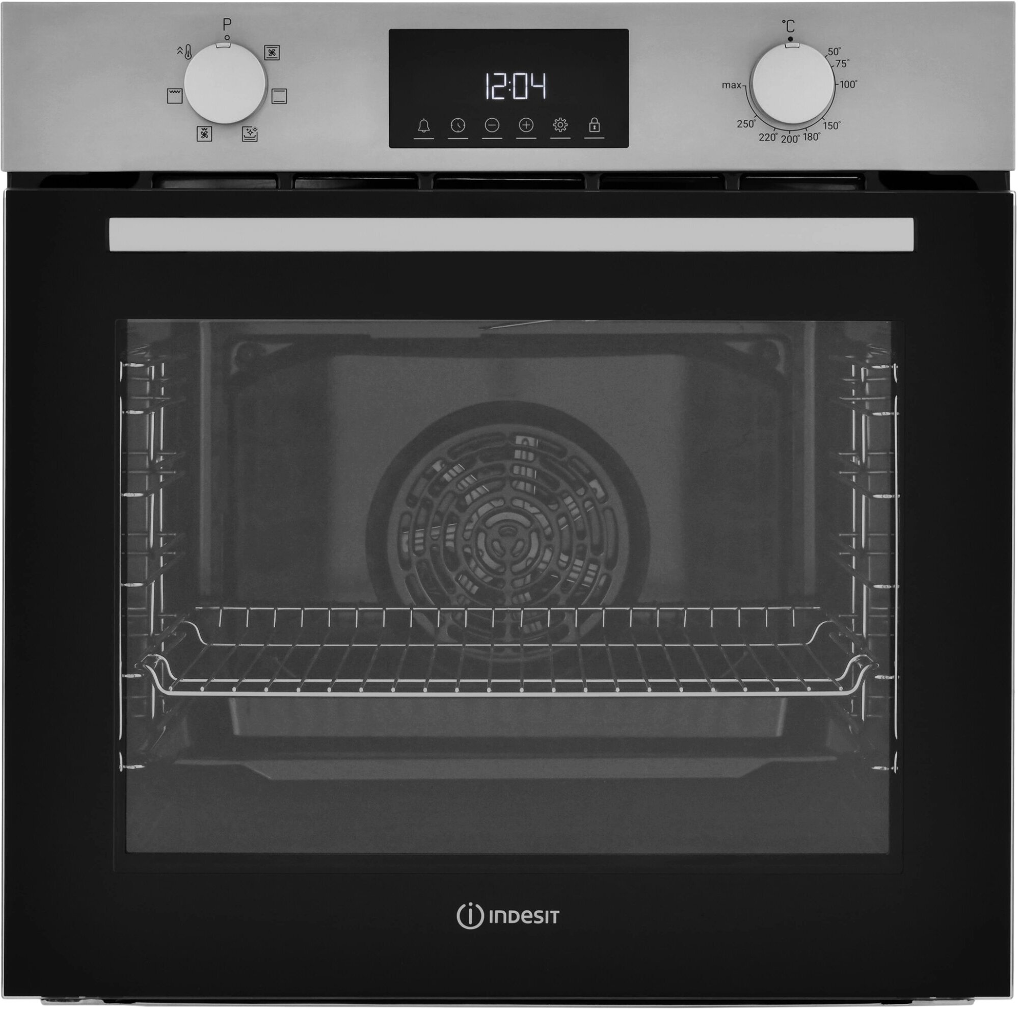 Духовой шкаф Indesit "IBFTE 3644", нержавеющая сталь, встраиваемый, 8 программ