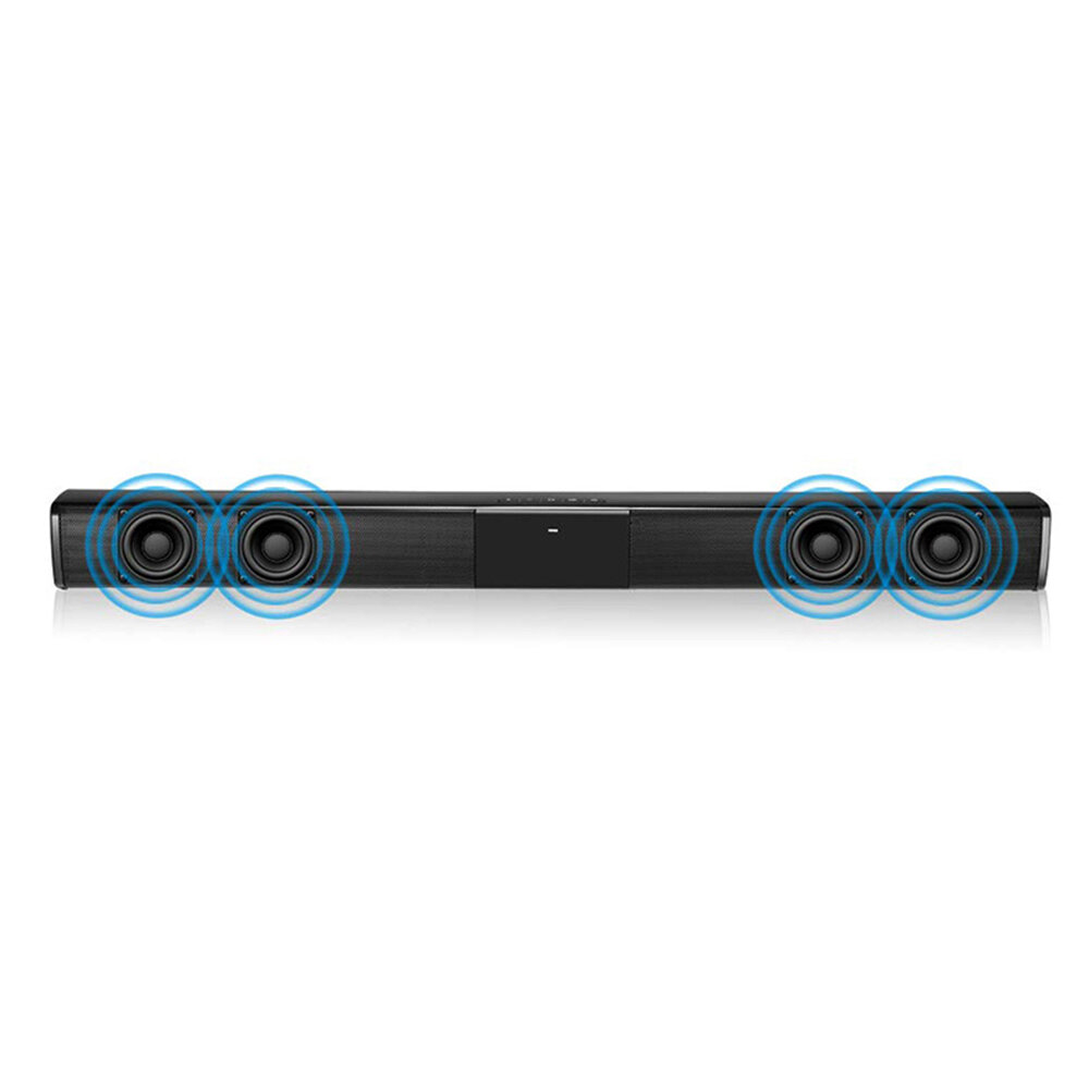 BT Sound Bar BS-28B со встроенным сабвуфером, 2000mAh, 5W*4, BT 4.2, IPX4, 550*50*50mm, поддержка пульта управления, TF кард (до 32G), , 3.5mm аудио, FM 87.5-108mHz, для телевизоров и игр