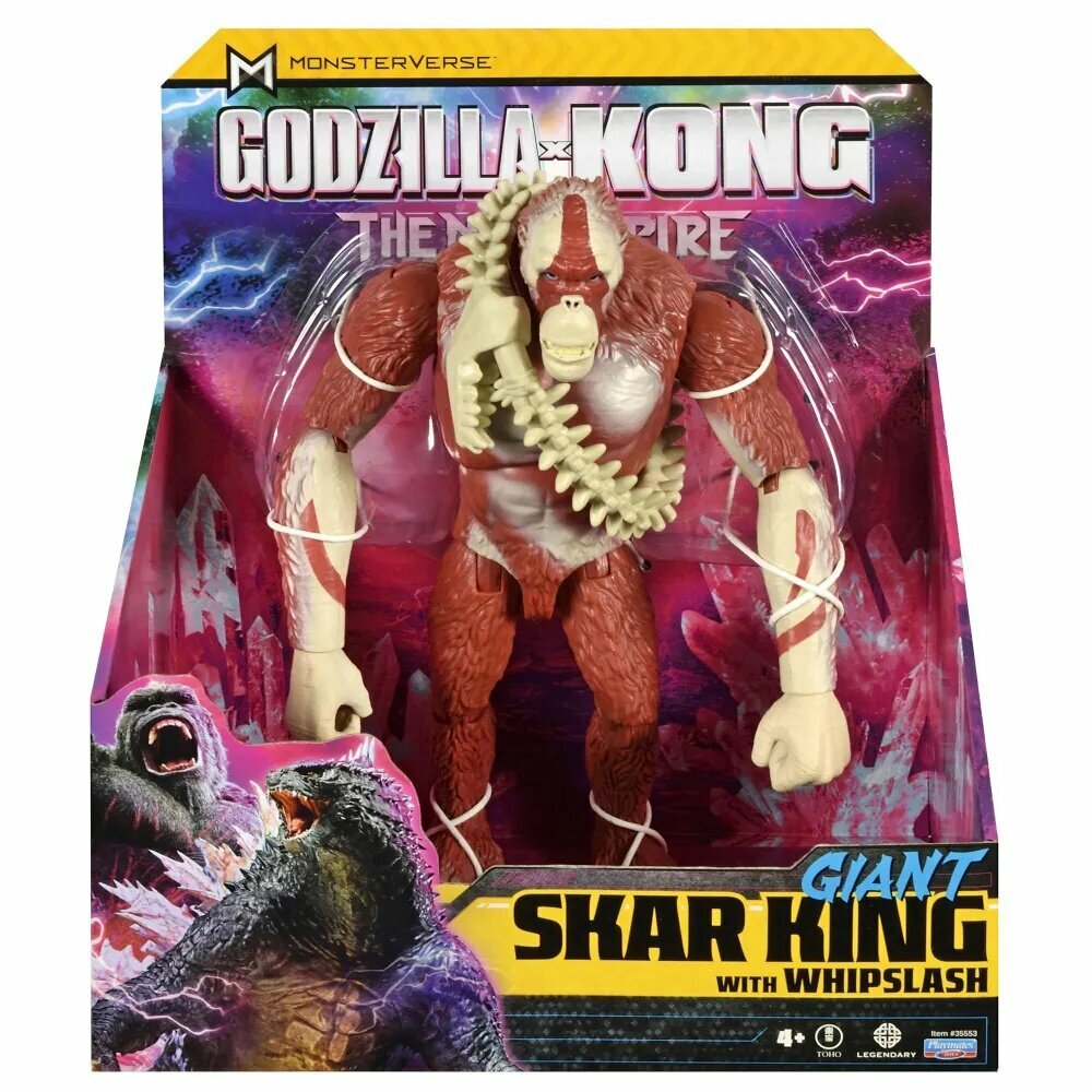 Playmates Toys Monsterverse Godzilla X Kong The New Empire Giant Skar King with Whipslash Гигантская фигура Короля Скаров / Годзилла против Конга /
