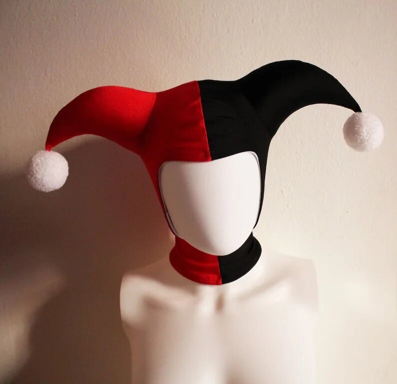 Черная шляпа шута из полиэстера SM2511041N