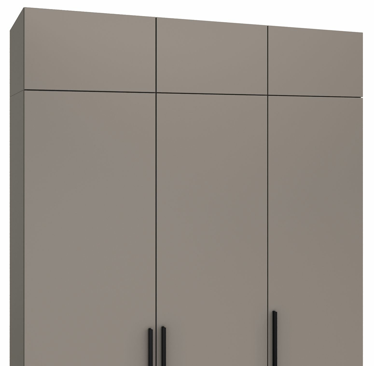 Антресоль Владимирская мебельная фабрика "Невада", ЛДСП, 1 класс эмиссии, серая, 30х150х58 см