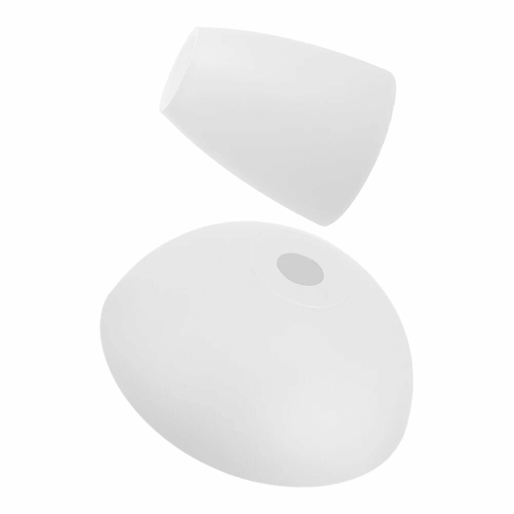 Пластиковые абажуры белые круглые 2 шт