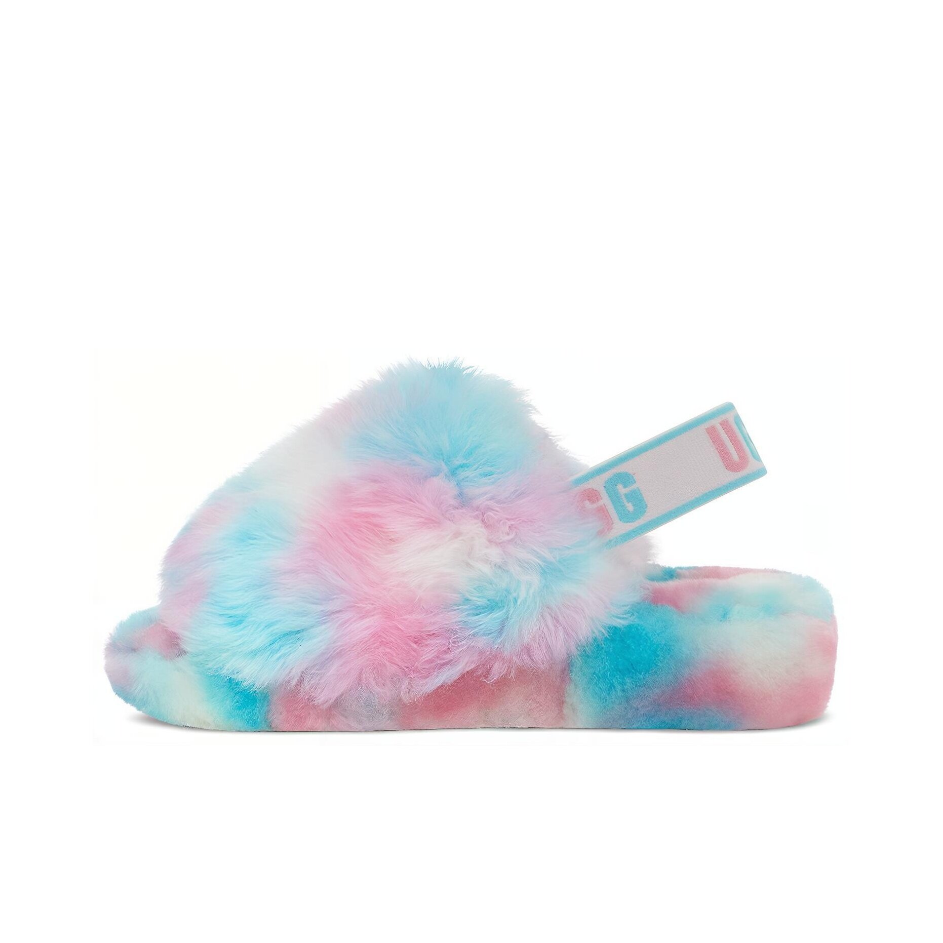 Сланцы UGG FLUFF YEAH, размер EU 37 стопа (23CM), синий — фото 1