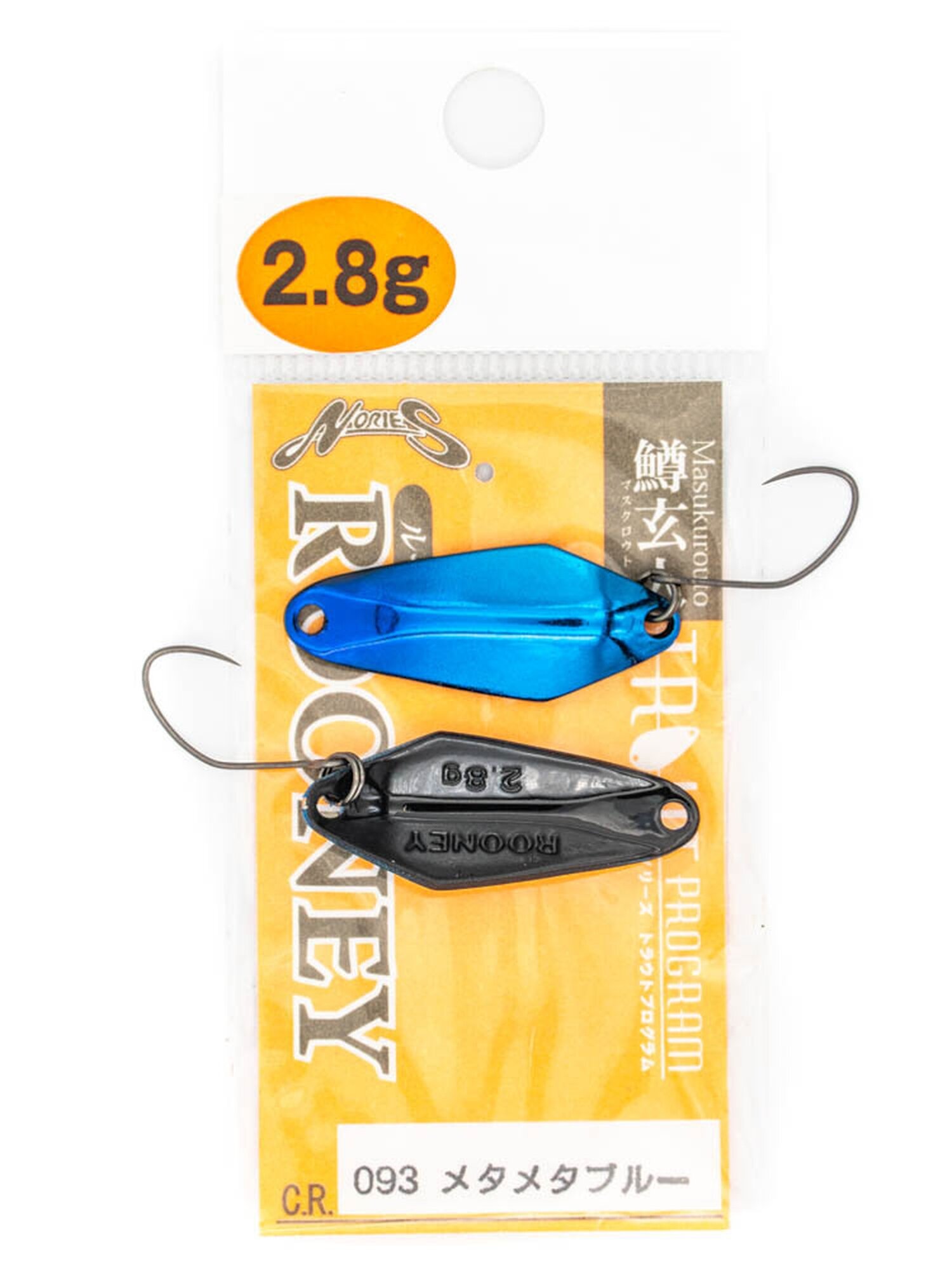 Блесна для рыбалки на форель NORIES MASUKUROUTO ROONEY 2.8гр цвет 093