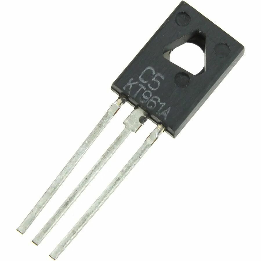 Транзистор КТ961А NPN 80В 1.5А 12.5Вт (TO-126) - 1шт.