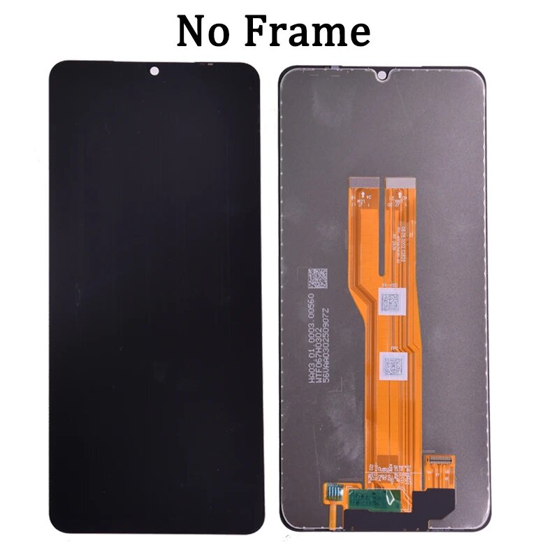 A075 6,7-дюймовый дисплей для Samsung A07 4G A075 SM-A075, ЖК-дисплей с заменой сенсорного преобразователя экрана в сборе Black No Frame