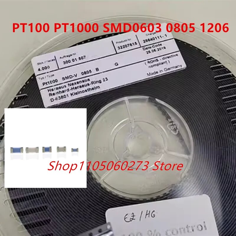 2 шт. Датчики температуры PT100 B класса SMD MD0805 PT100B