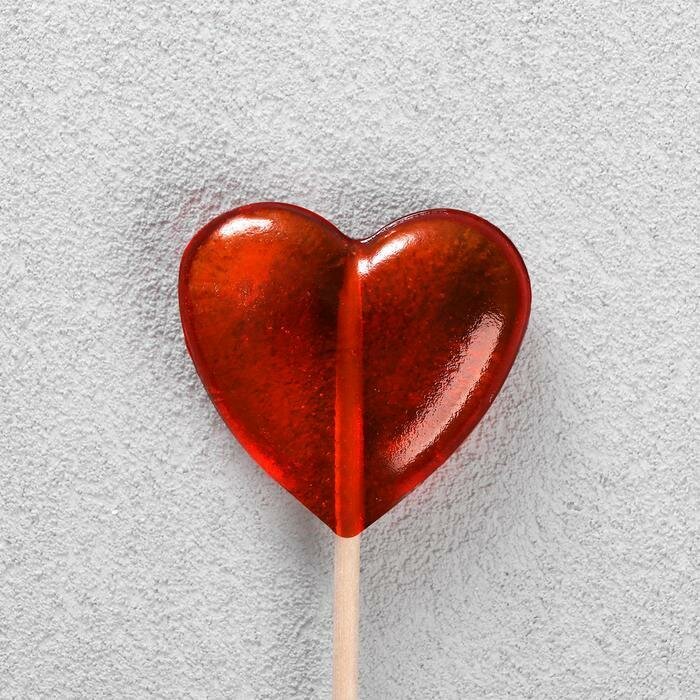 Карамель леденцовая Сердце клубника, 14 г