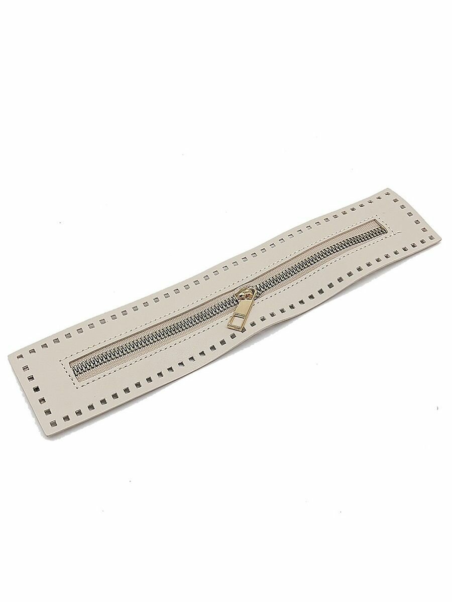 Вшивная молния для сумки с отверстиями, универсальная ширина 5,5 см, длина 27 см, тёплые цвета коричневый, бежевый, чёрный, надёжная застёжка для ремонта и обновления аксессуаров