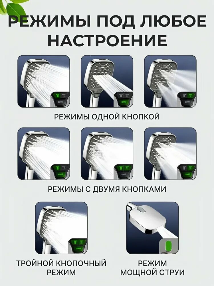 Лейка для душа 8 режимов — фото 1