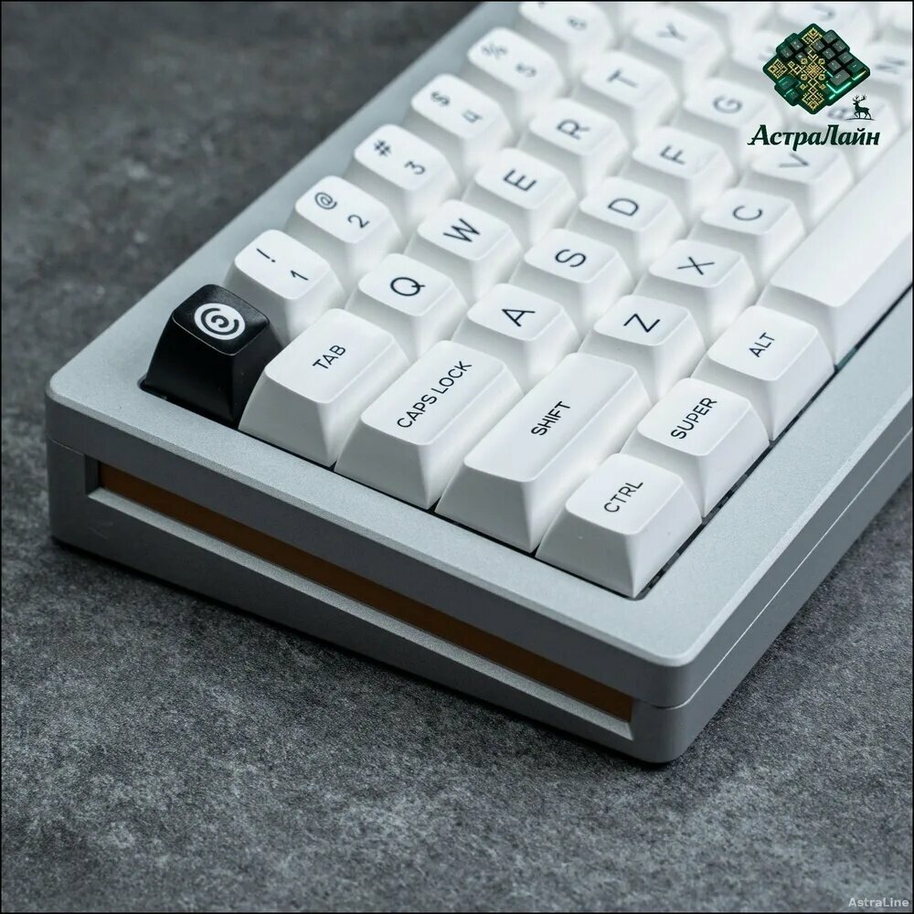 Эксклюзивные кейкапы BOW Black и White 160 штук PBT RSA профиль с двойным литьем