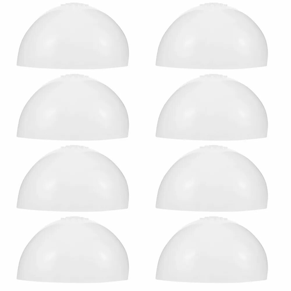 Белая силиконовая шапочка для кукол, высокая эластичность, для фиксации париков на головы 22-24 см, набор из 8 шт
