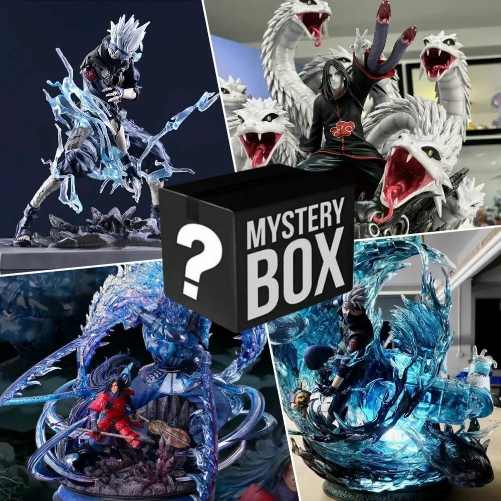 Сюрприз-бокс (Blind Box) с фигурками Наруто, Хината, Неджи, Ли и Тентен. Случайный персонаж. Коллекционная фигурка, идеально подходящая для фанатов аниме.
