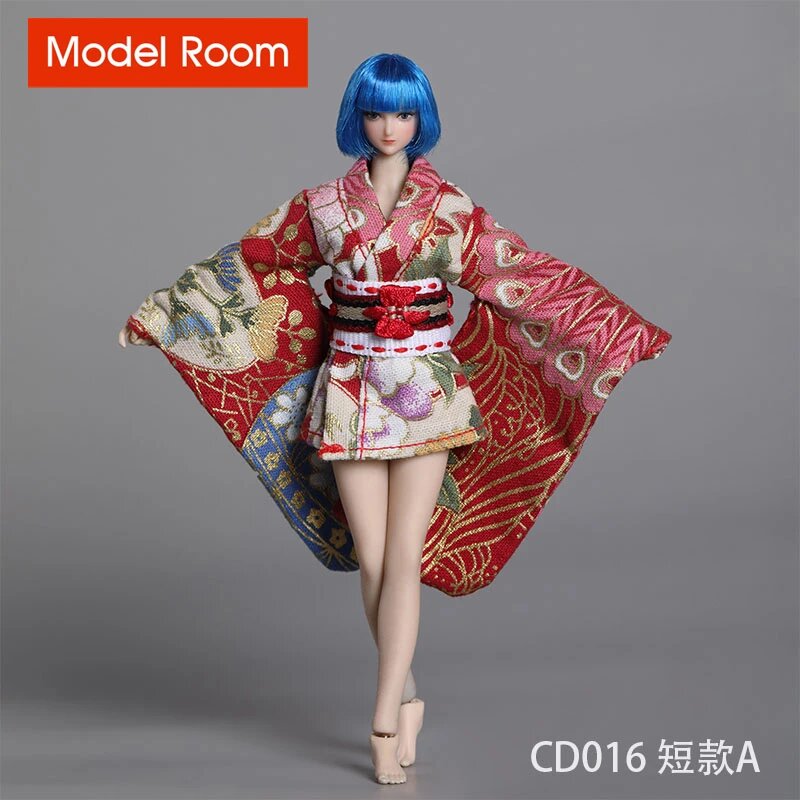 CDtoys CD016 1/12 женское длинное короткое кимоно модель солдата с принтом одежда подходит для 6 дюймов TBL экшн-фигурки тела куклы