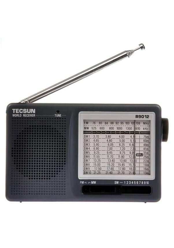 Портативное коротковолновое радиоприемник FM стерео аналоговый R-9012 Черный