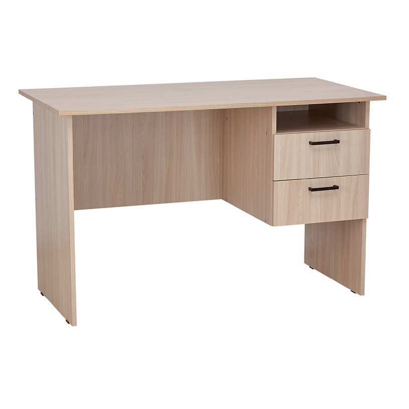 Стол письменный Polini Home "Vector", 2 ящика, ясень, шимо светлый