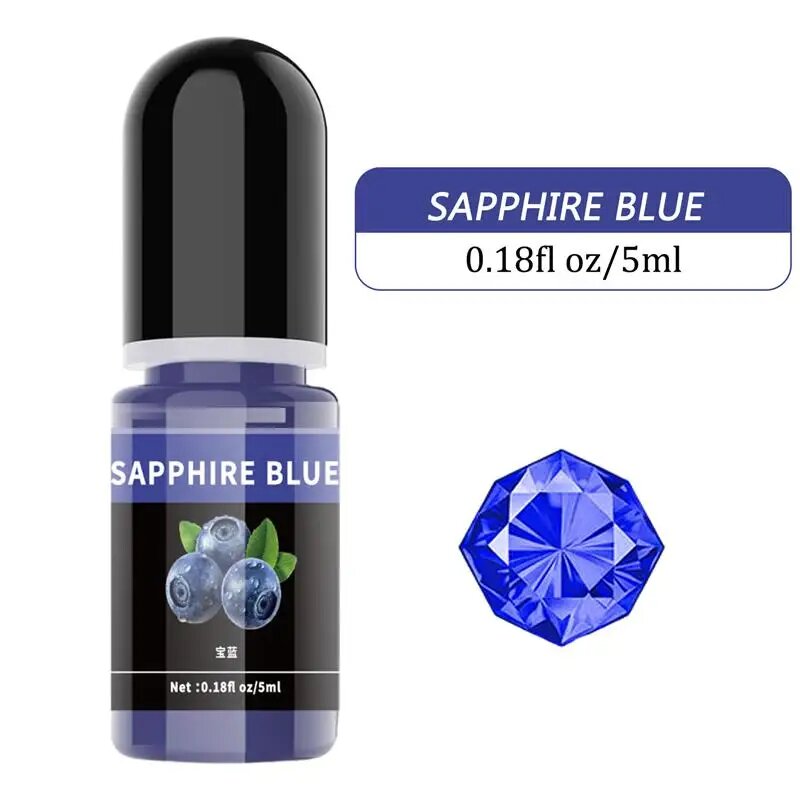 Жидкий Эпоксидный Пигмент 5мл, Универсальный Цветовой Эссенции Синий, 02-1615118