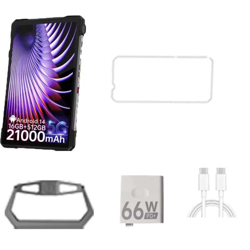 Планшет unihertz 8849 Tank Pad, 10.95", 8/512ГБ, Wi-Fi+5G, Android