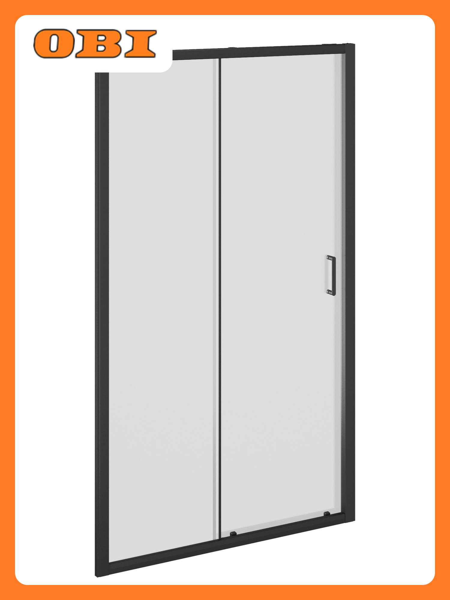 Дверь в душевую Jazz 1СТВ 185x130 см прозрачный черный