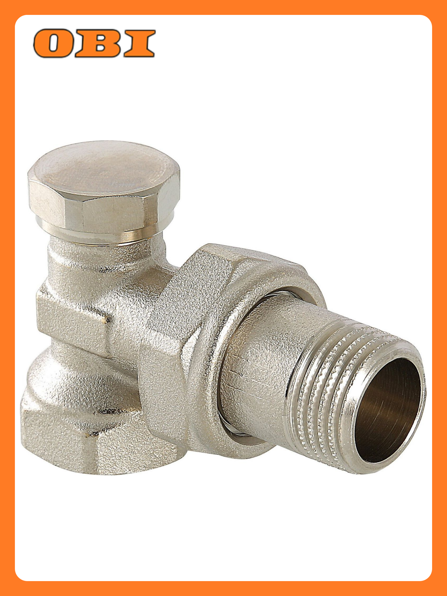 Клапан VALTEC, угловой, латунь, для радиаторов, Ду 15, Ру 10